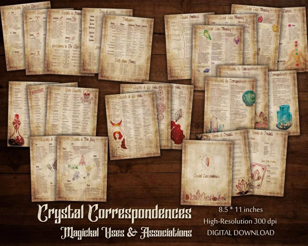 Crystal Correspondences - MagikCharms